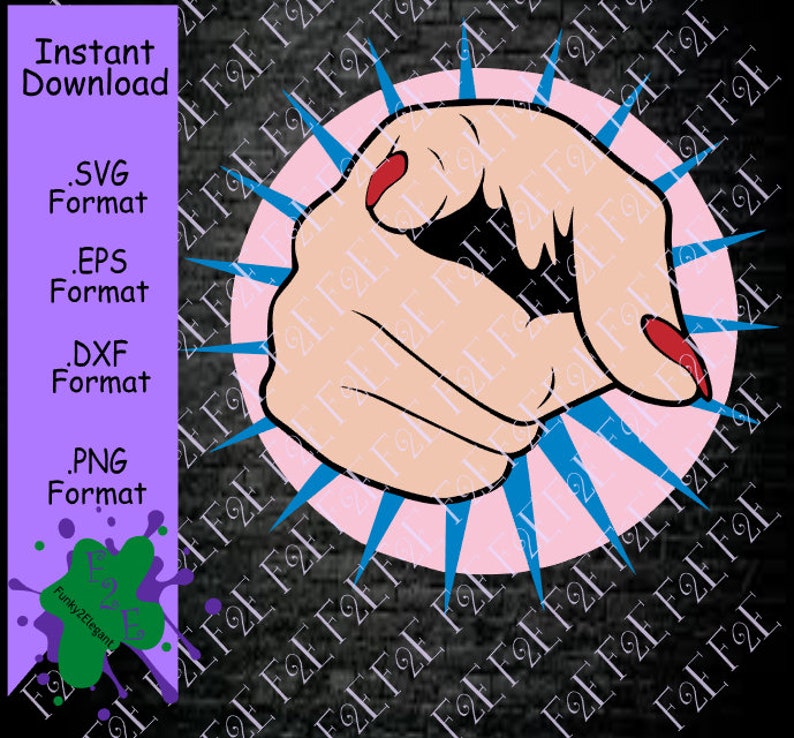 Señalamiento con el dedo SVG, PNG, EPS, dxf - Etsy México