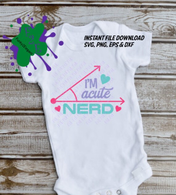I'm A Cute Nerd SVG PNG EPS Dxf - Etsy