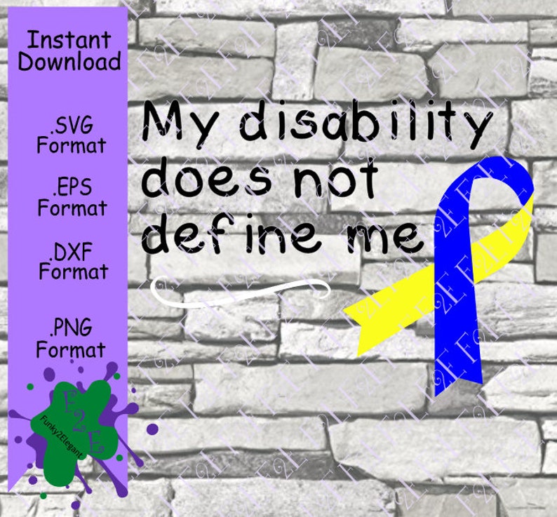 My Disability Doesn't Define Me (SVG, PNG, EPS, Dxf) - Etsy