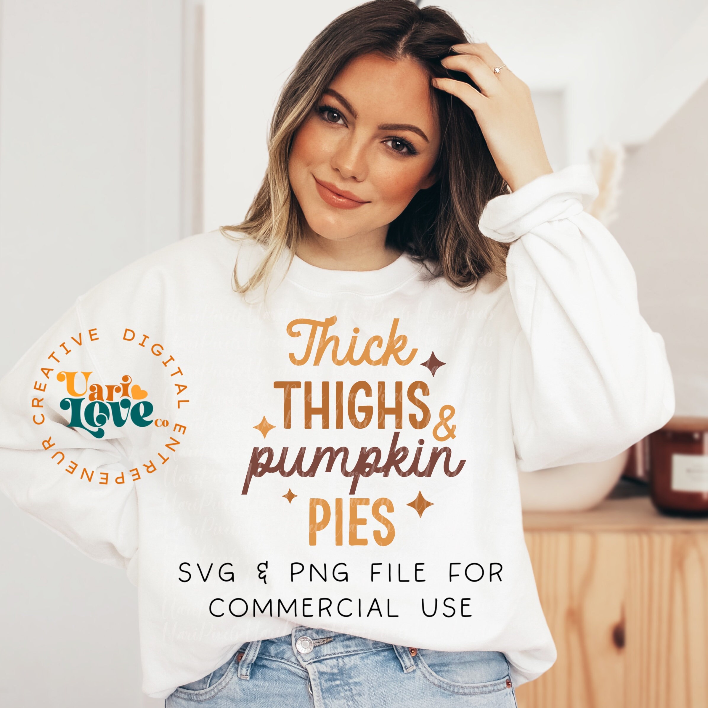 Trendy Retro Fall SVG and PNG Design for Cricut Thick Thighs - Etsy