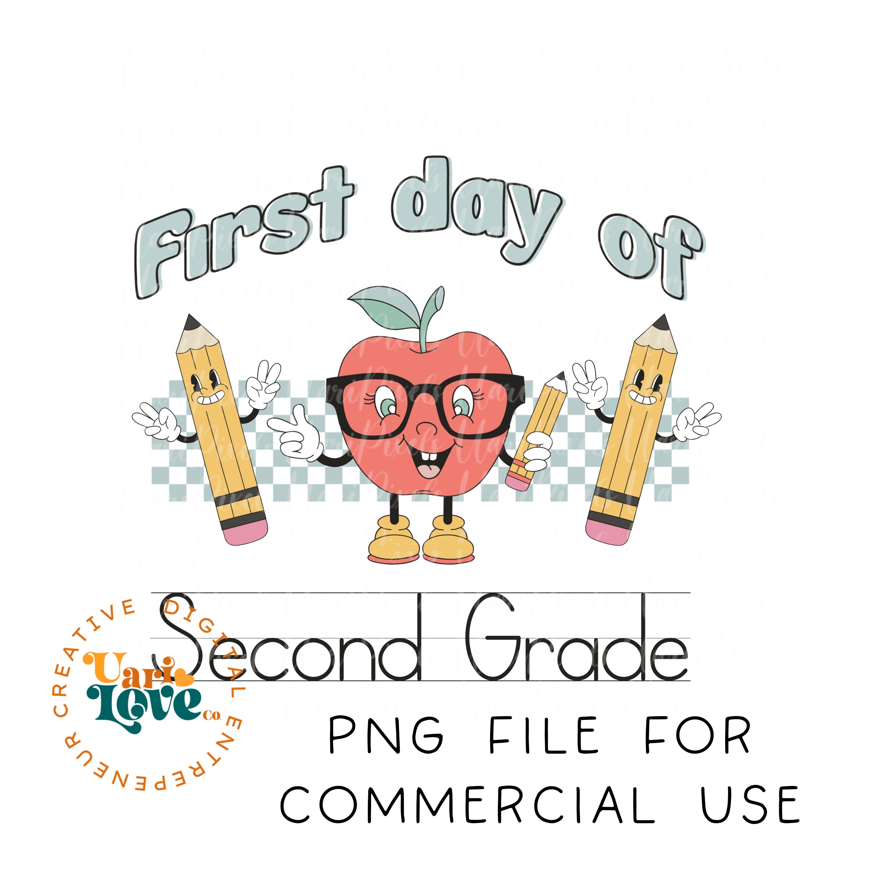 Second Grade Png First Day of School PNG Design for - Etsy