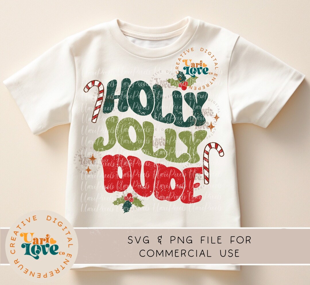 Jolly Little Dude PNG, Retro Boy Christmas Shirt Design, Groovy ...