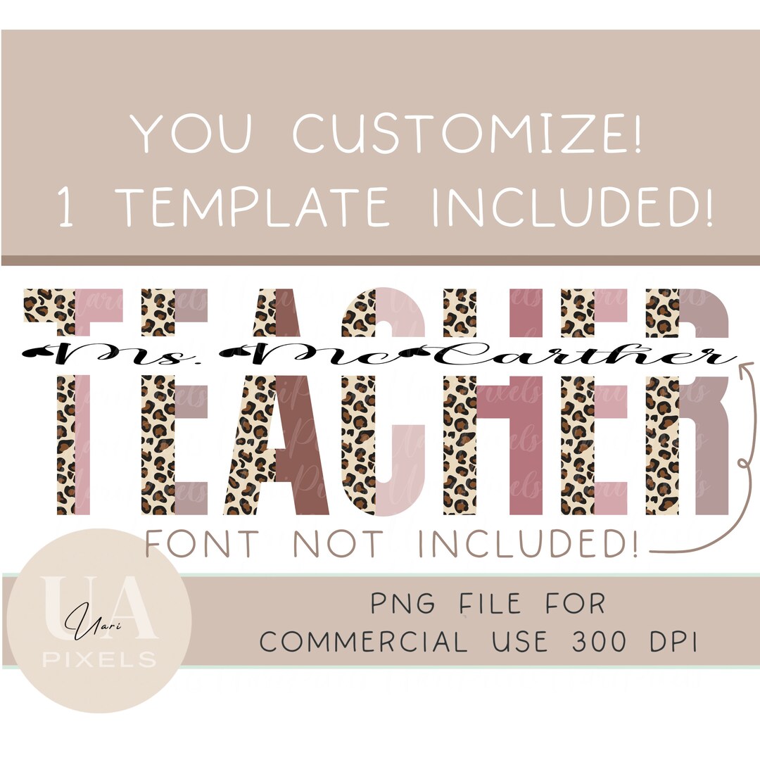 Customizable Teacher PNG for Sublimation | Teacher Png Design | Teacher ...