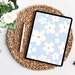 Baby Blue and Daisy Seamless Repeat Pattern | Daisy Fabric Pattern ...