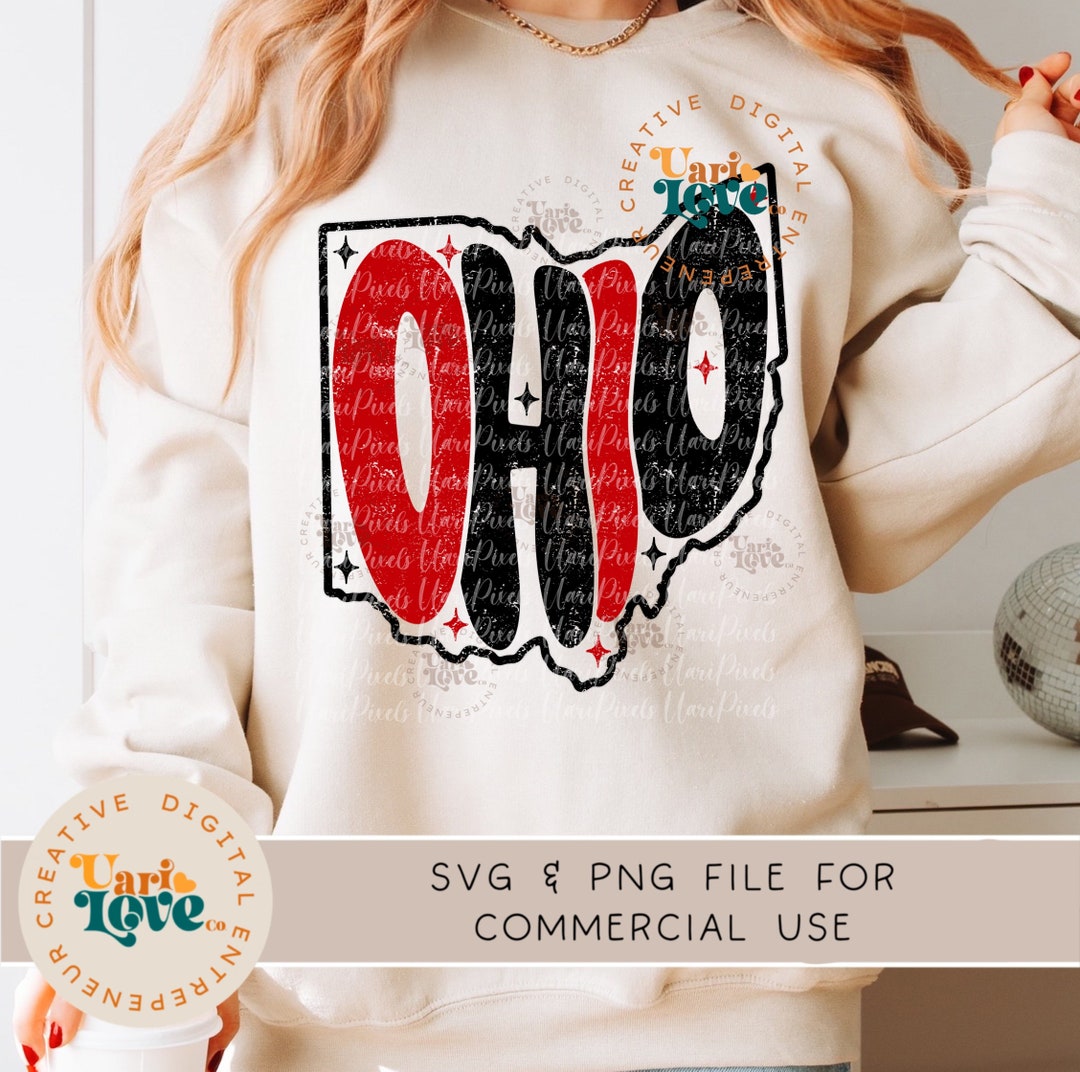 Groovy Ohio SVG PNG, Cute Football Shirt File Ohio Shirt PNG, State of ...