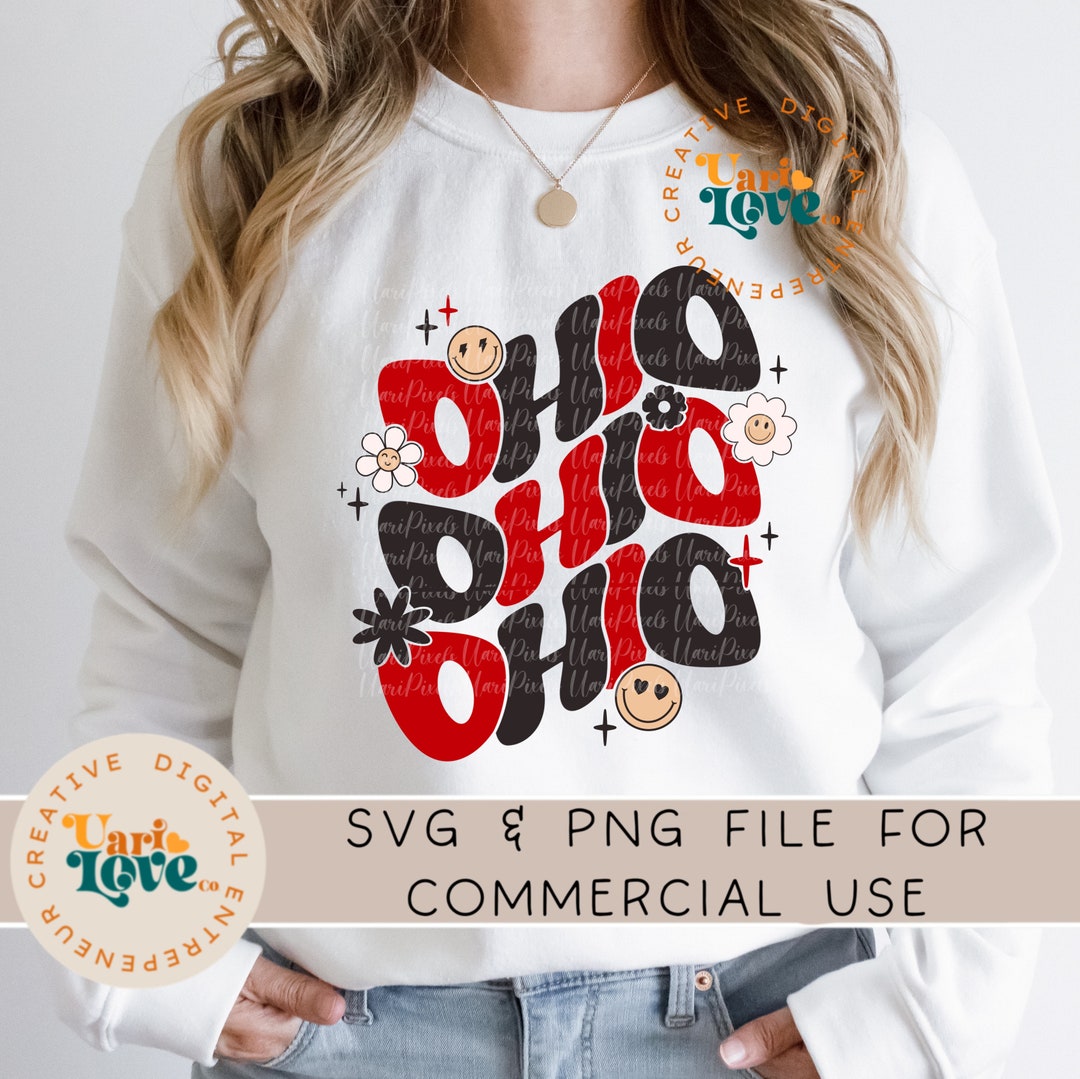 Ohio Shirt SVG PNG Groovy Ohio Shirt File Groovy Svg PNG Ohio Design ...