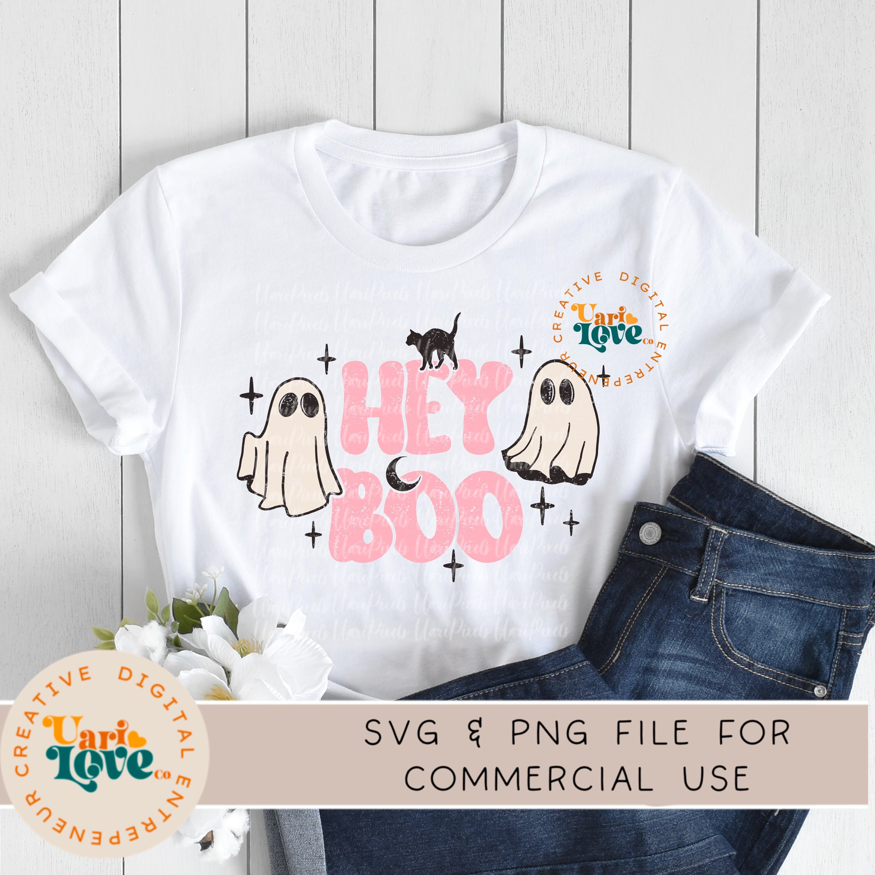 Retro Ghost Svg PNG Spooky Sublimation Retro Halloween Funny - Etsy