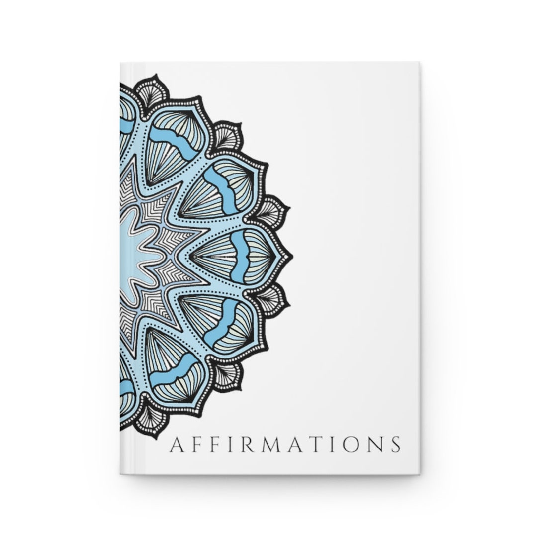 Affirmation & Mindfulness Journal Mandala Art Self Care - Etsy