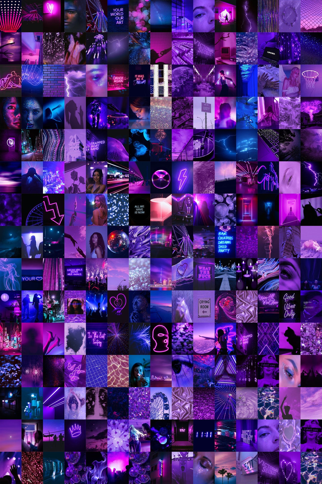 220PCS Euphoria Purple Poster, Boujee Wall Collage Kit, Dorms Wall ...