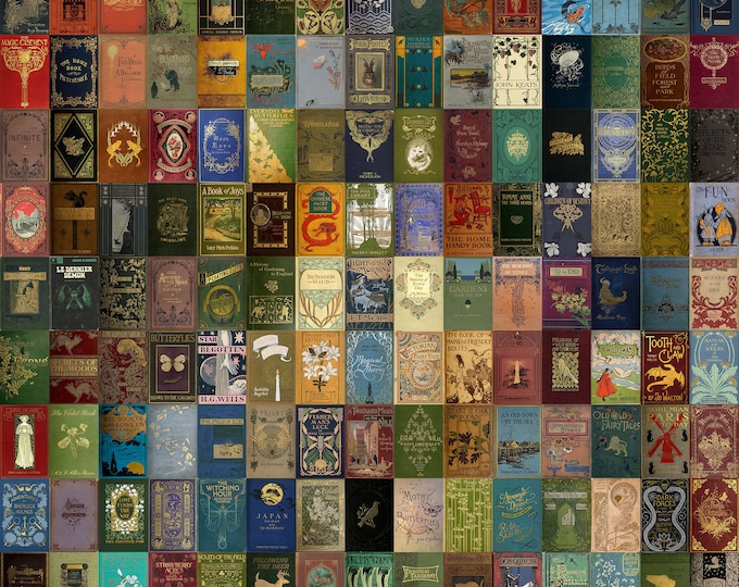 100 Pcs CUSTOM BOOK COVER Collage Wall Kit Romance/dystopian/action ...
