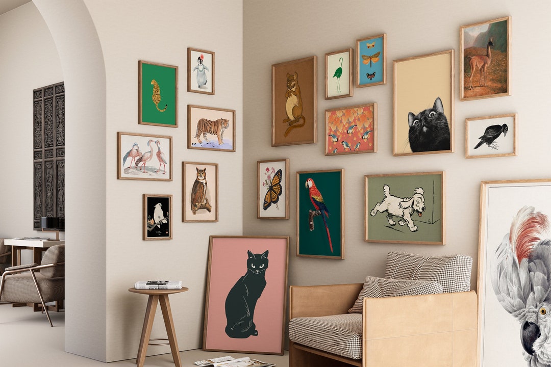 Animal Wall Decor, Modern Wildlife Print, Minimalist Animal Painting ...
