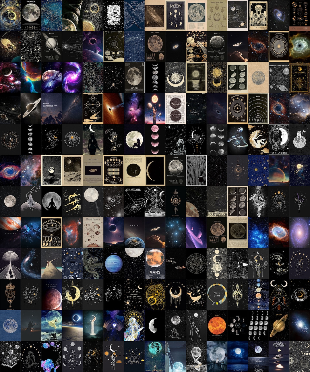 Astronomy Space Posters, Vintage Cosmic Wall Art, Galaxy Star Prints ...