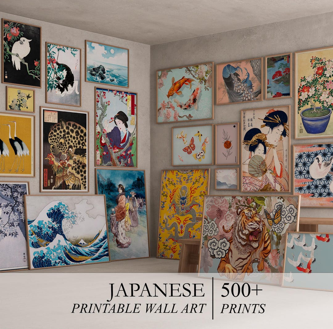 Japanese Paintings, Asian Home Decor, Japanese Wall Poster, Traditional ...