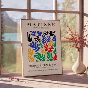 Matisse Gallery Wall Set of 6, Colorful Exhibition Poster Set, Matisse ...