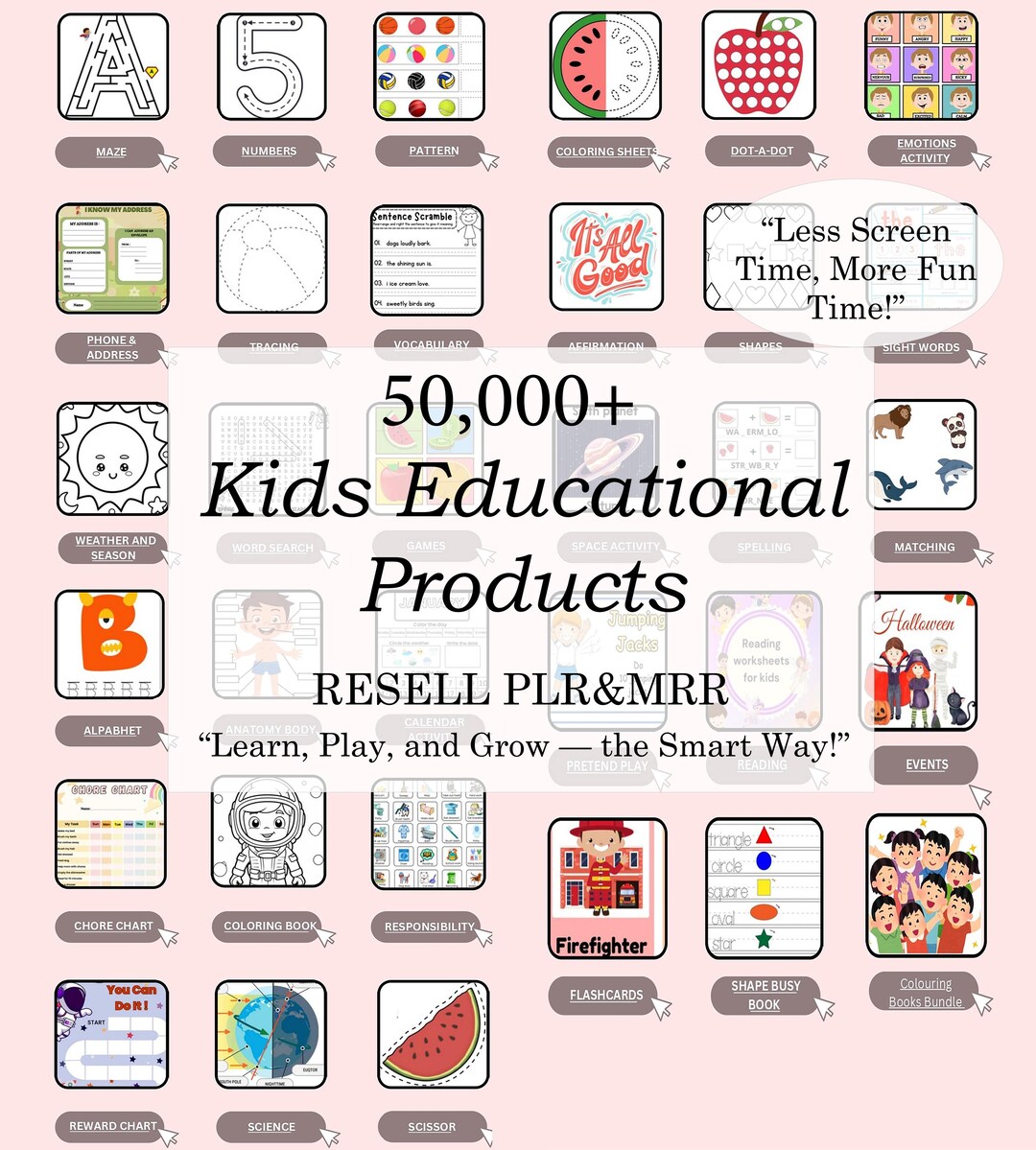 Kids Educational Printables & Games,learning Activities, Worksheets ...
