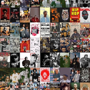 Hip-hop / Rap Poster, 250 Music Album Prints, Retro Band Art Decor, Old ...