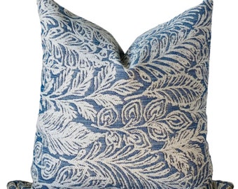 Textured Blue Pillow - Etsy