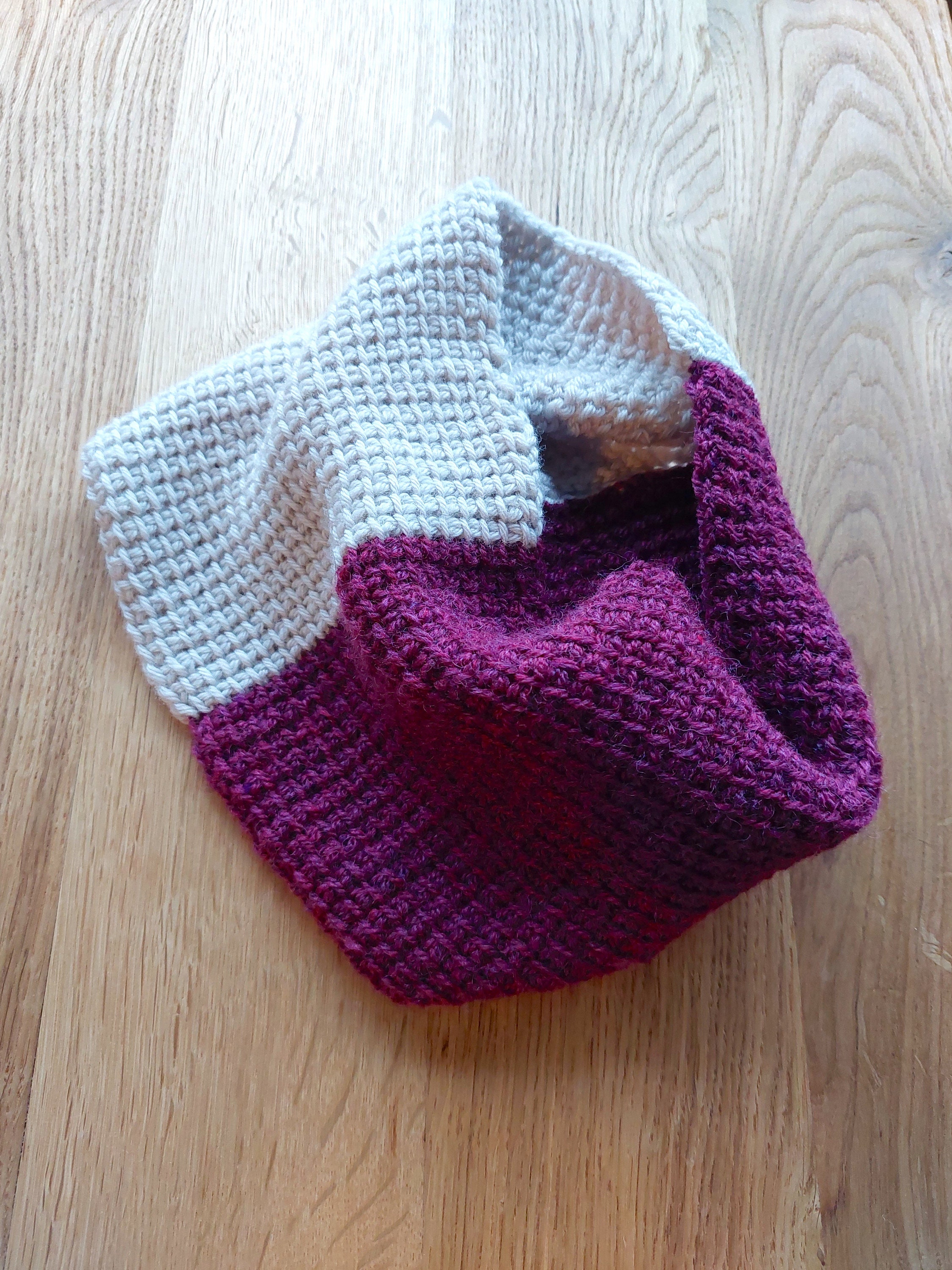 Beginner Tunisian Crochet Cowl Pattern, the Raspberry Patch Cowl - Etsy