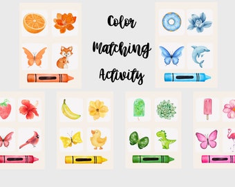 Color Matching Activity - Etsy