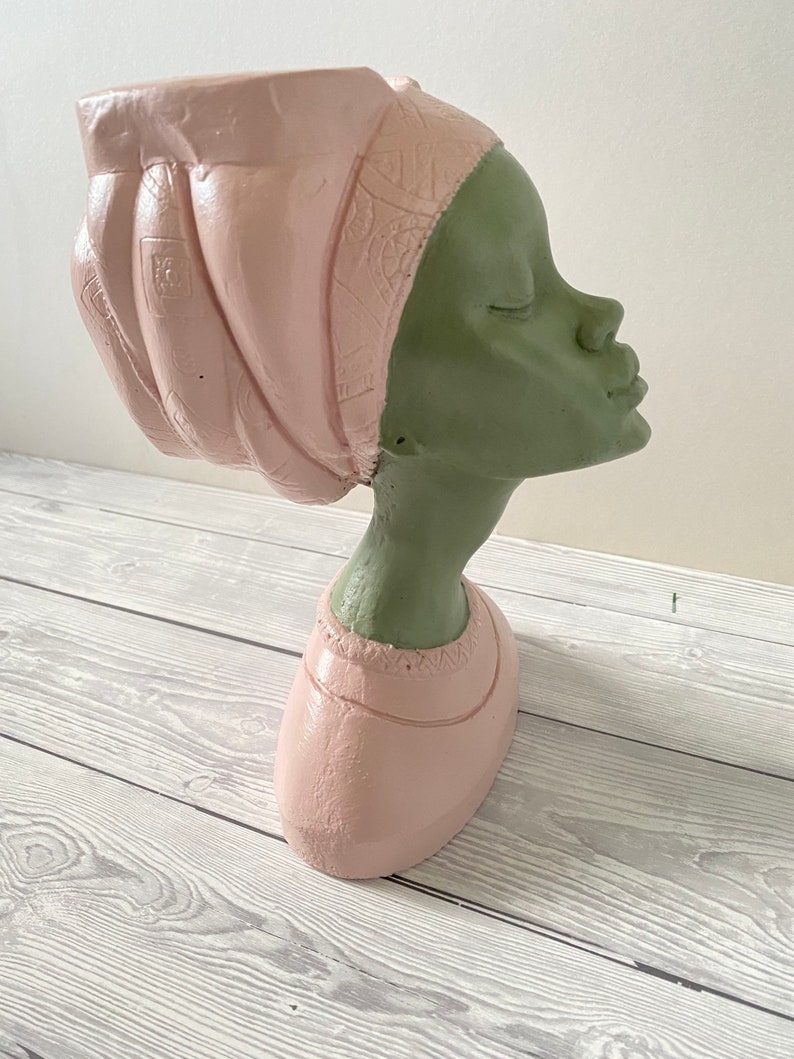 Woman Head Planter Pot African Queen Pot Unique Planters UK - Etsy