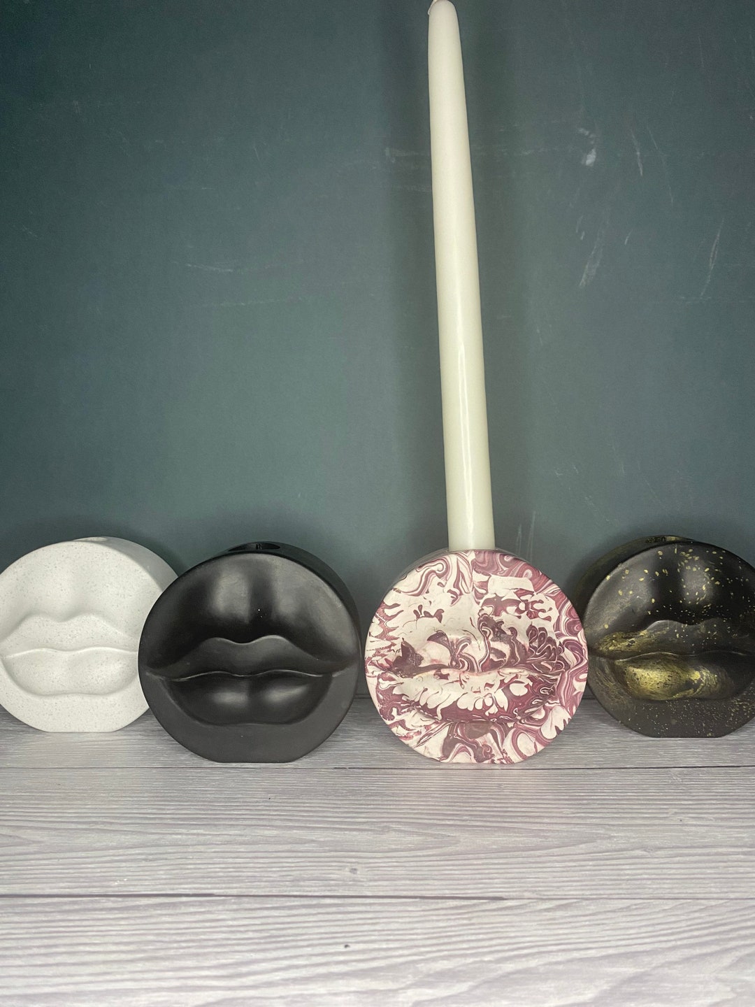 Lips Candle Holder / Woman Candle Holder/ Female Lips / Lips Ornament ...