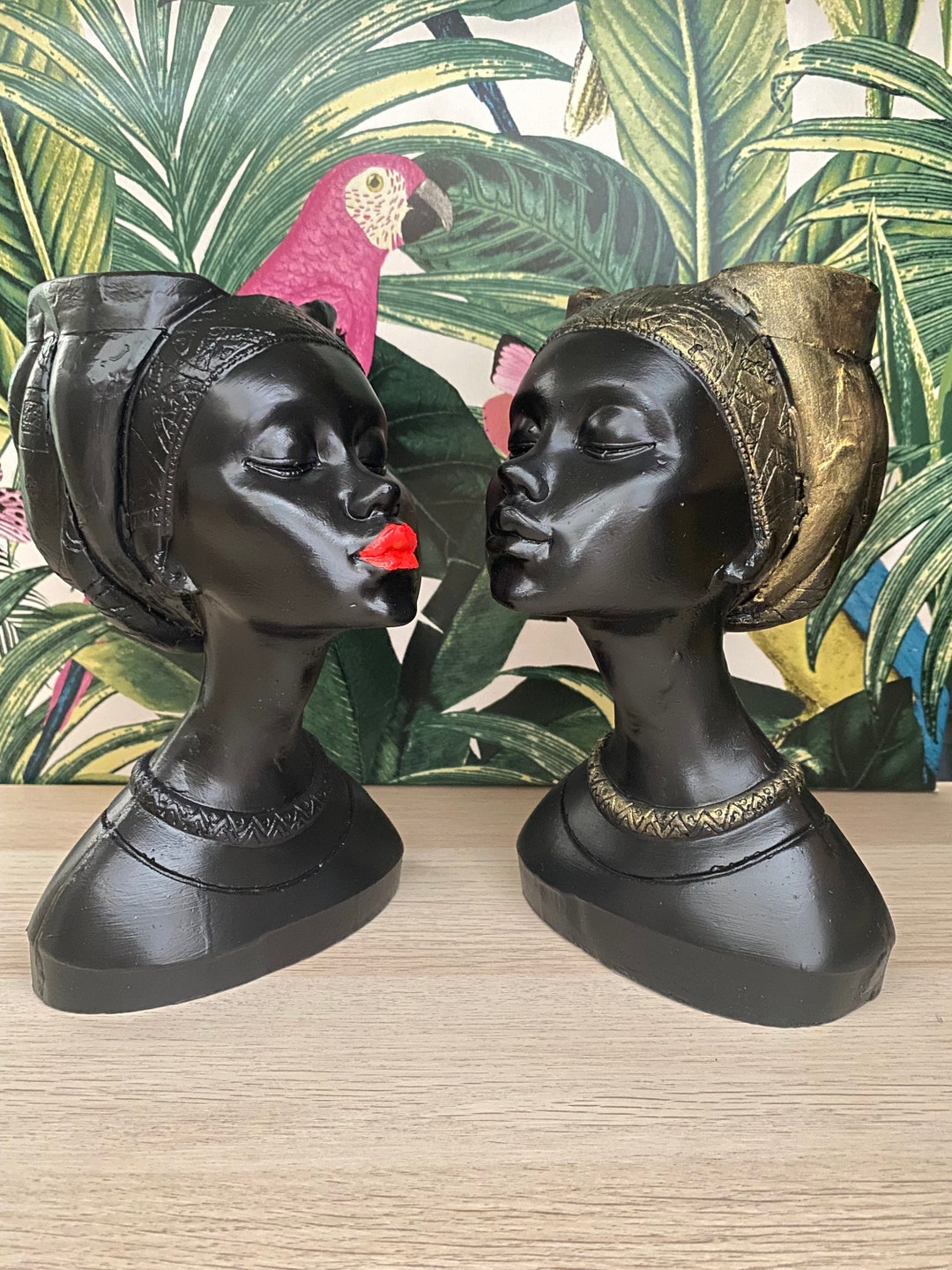 Woman Bust Pots, African Queen Planter Pot, Unique Planters UK ...