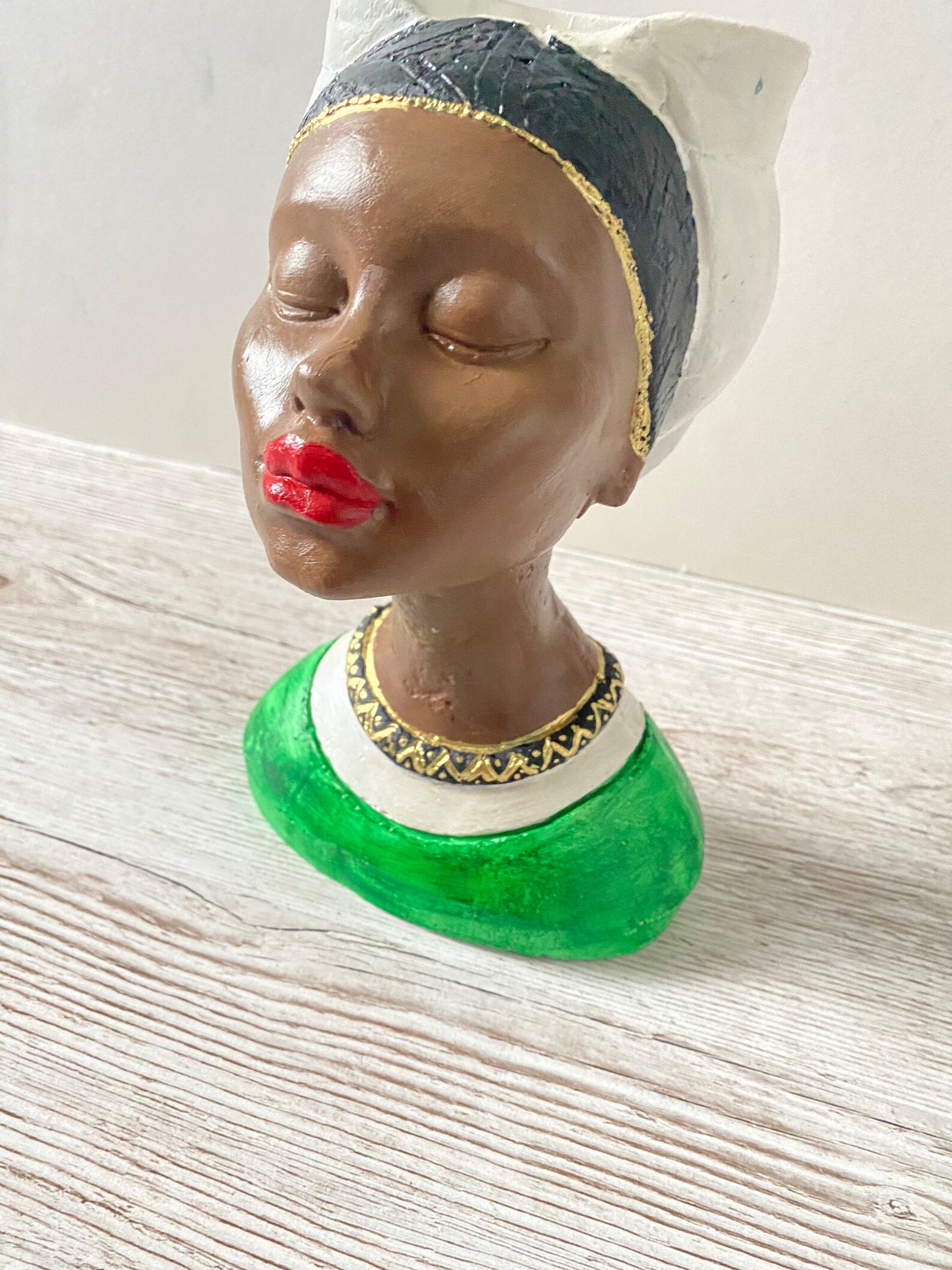 Woman Head Planter Pot African Queen Pot Unique Planters UK - Etsy UK