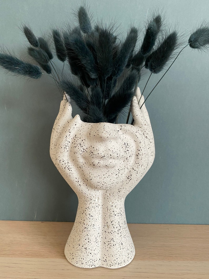 Woman Face Vase / Woman Body Planter / Funny Planters UK / Concrete ...