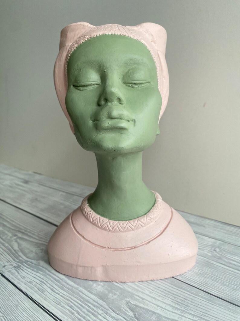 Woman Head Planter Pot African Queen Pot Unique Planters UK - Etsy