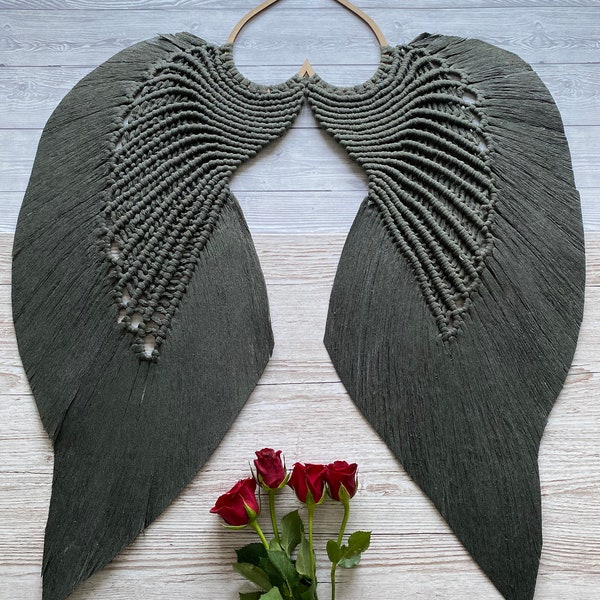 Macrame Angel Wings - Etsy UK