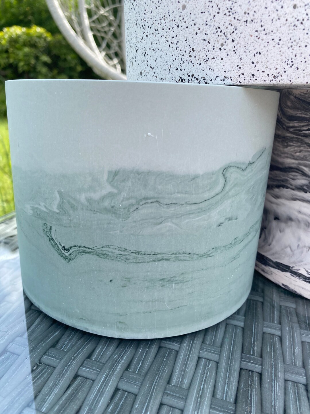 Large Jesmonite Plant Pot, Natural Stone Planter, Concrete/jesmonite ...