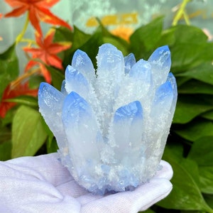 Blue Ghost Phantom Quartz Crystal Cluster, Quartz Crystal Vug, Sky Blue ...