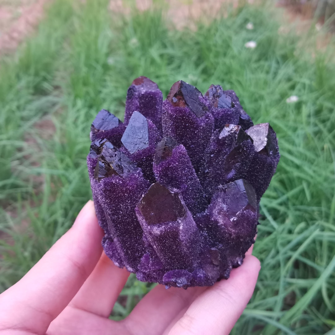 300g Purple Quartz Crystal Cluster,quartz Crystal Vug,raw Gemstone ...