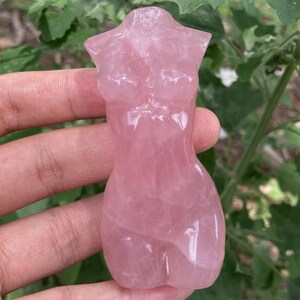 Natural Rose Quartz Goddess, Quartz Crystal Beauty, Crystal Heal ...