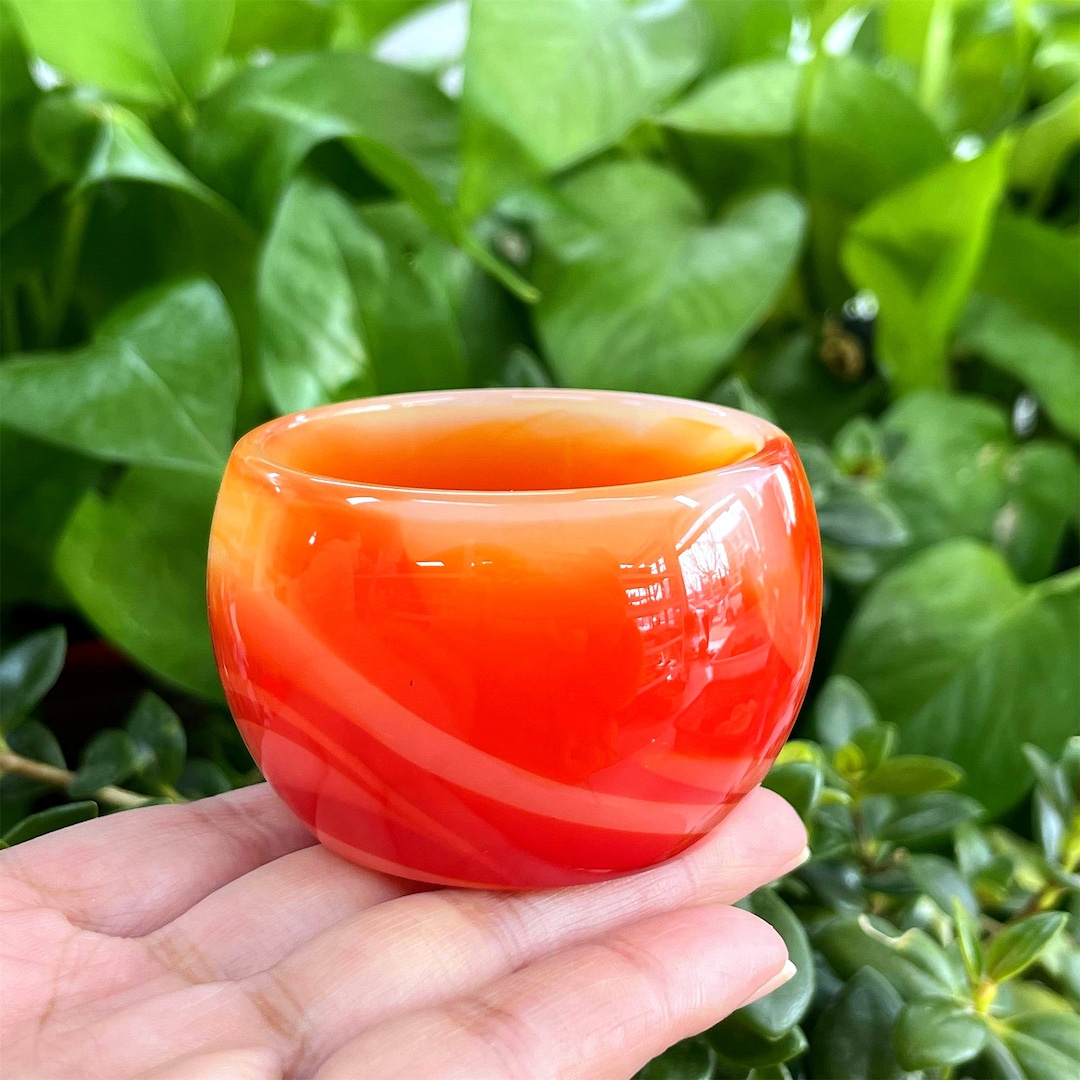 1PC Artificial Agate Bowl,quartz Bowl,crystal Cup,agate Cup,carnelian ...