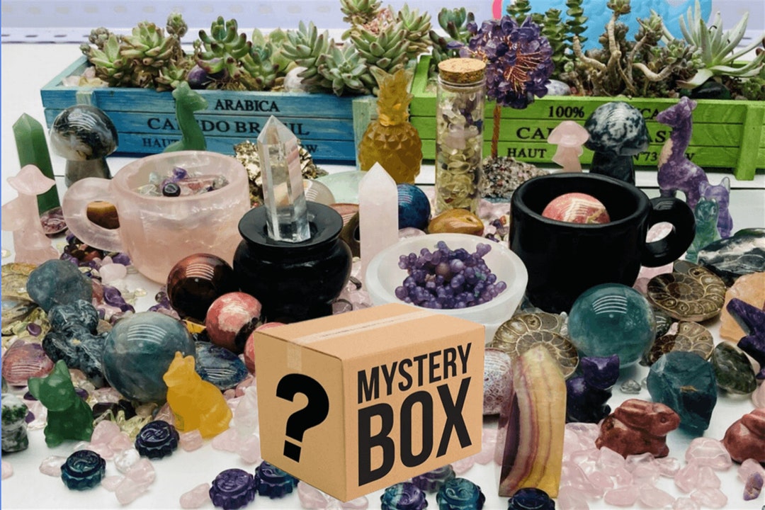 Mystery Box Mystery Crystal Box Mystery Crystal Bag Healing Crystals ...
