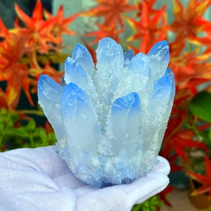 Blue Ghost Phantom Quartz Crystal Cluster, Quartz Crystal Vug, Sky Blue ...