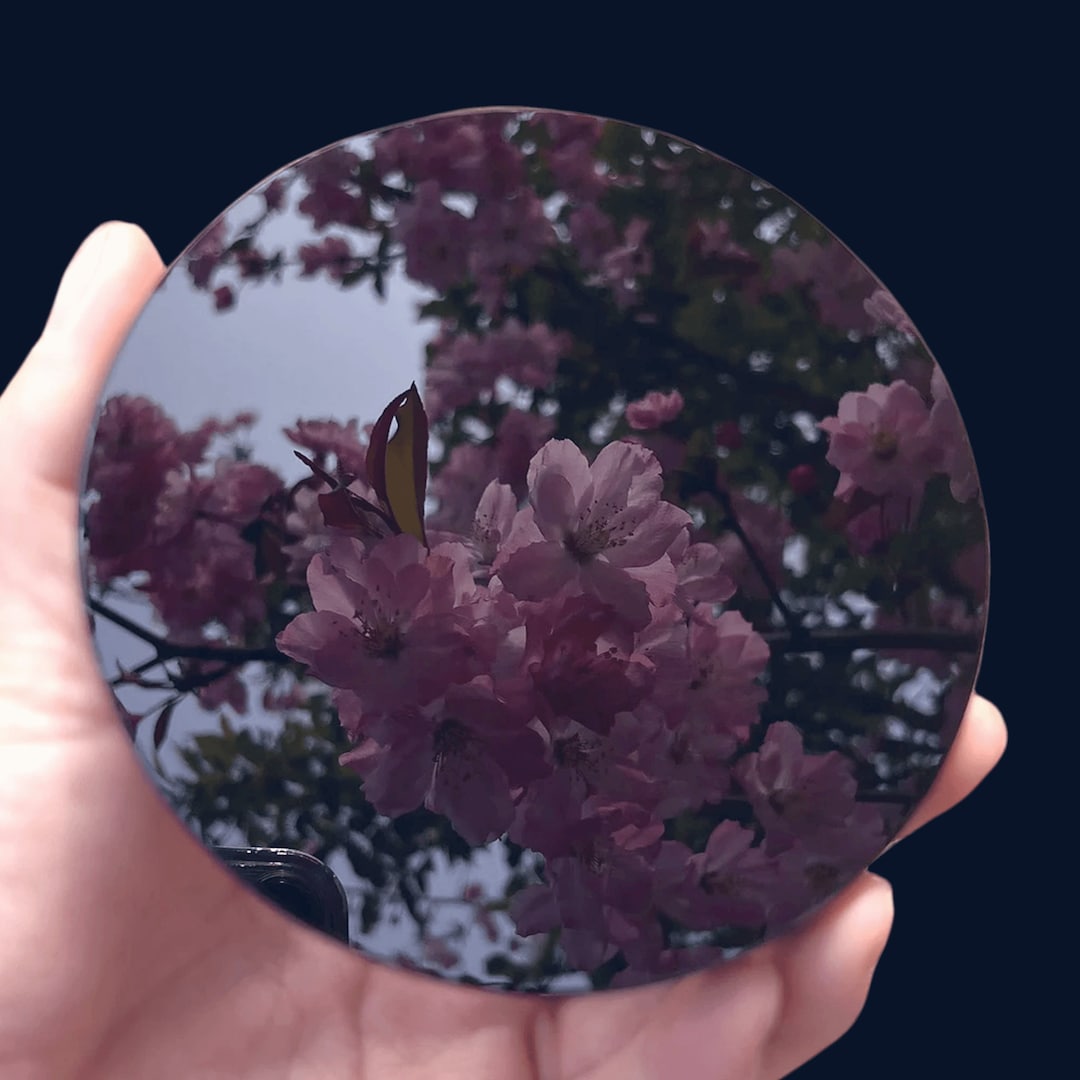 Natural Quartz Mirror, Crystal Scrying Mirror, Obsidian Wafer, Obsidian ...