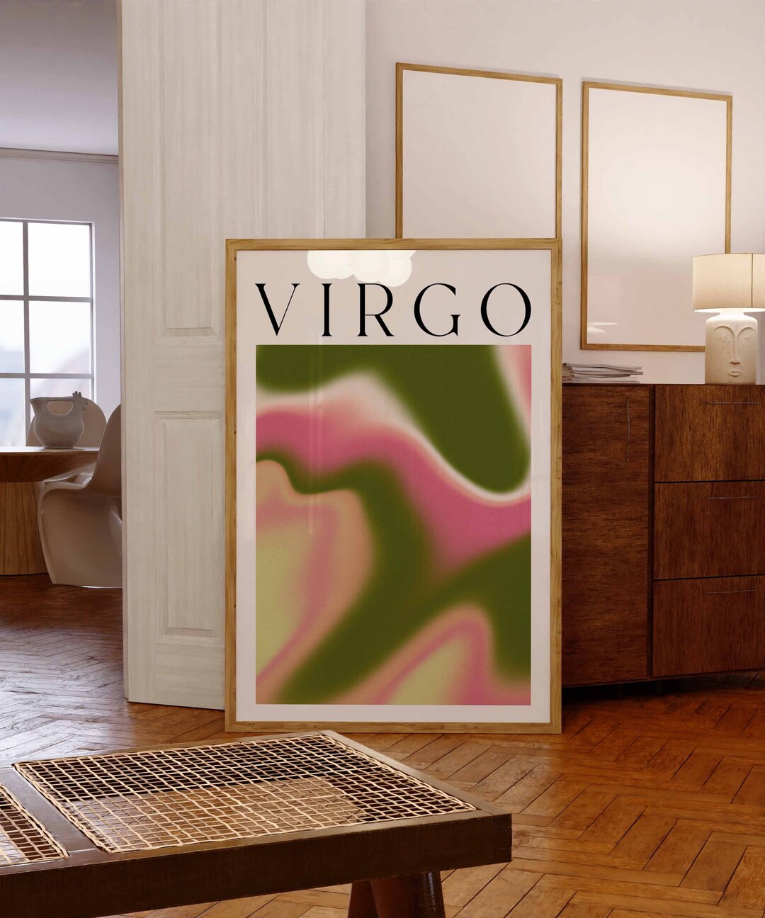Virgo Positive Aura Print, Virgo Present, Aura Gradient Wall Art, Color ...