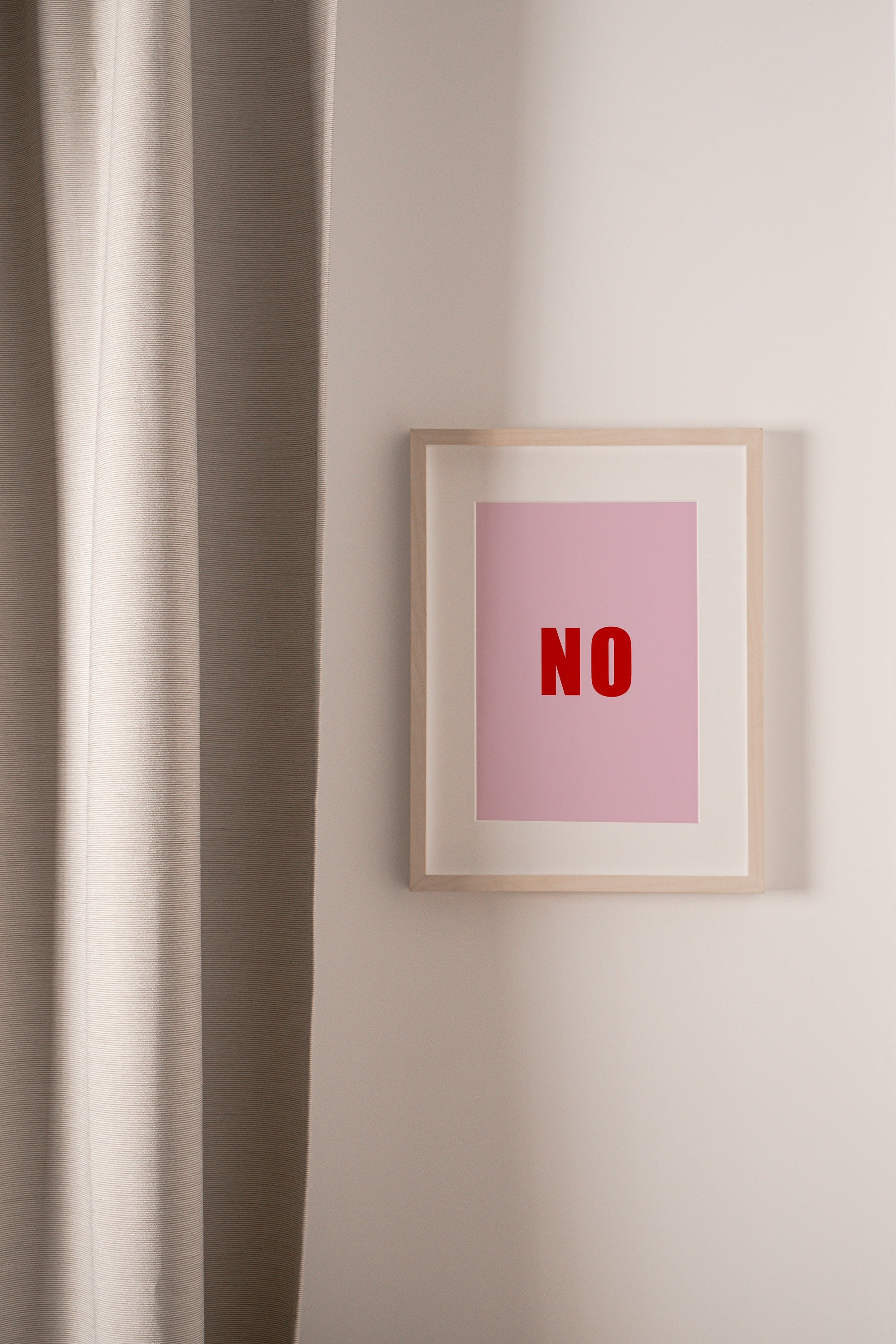 NO WALL ART | Statement Poster Printable | No Means No Wall Art ...