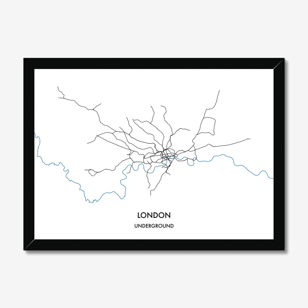 London Underground Subway Tube Map Poster instant Digital - Etsy
