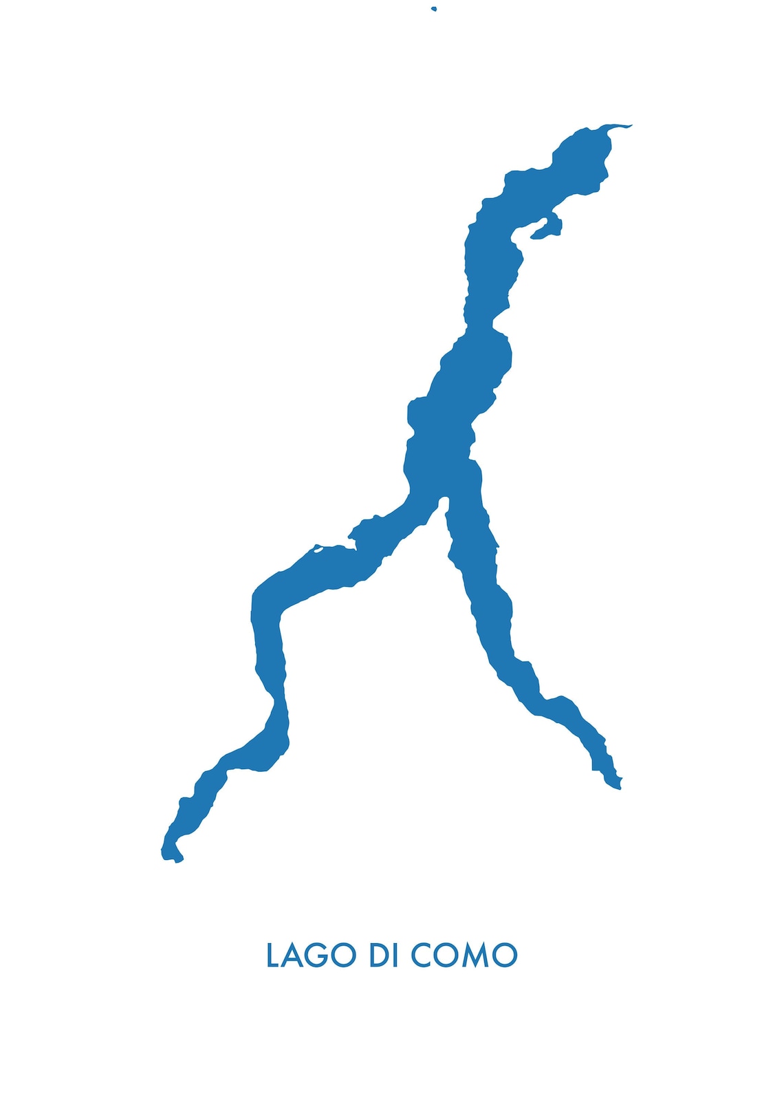 Lake Como Lago Map Print (instant Digital Download) - Etsy