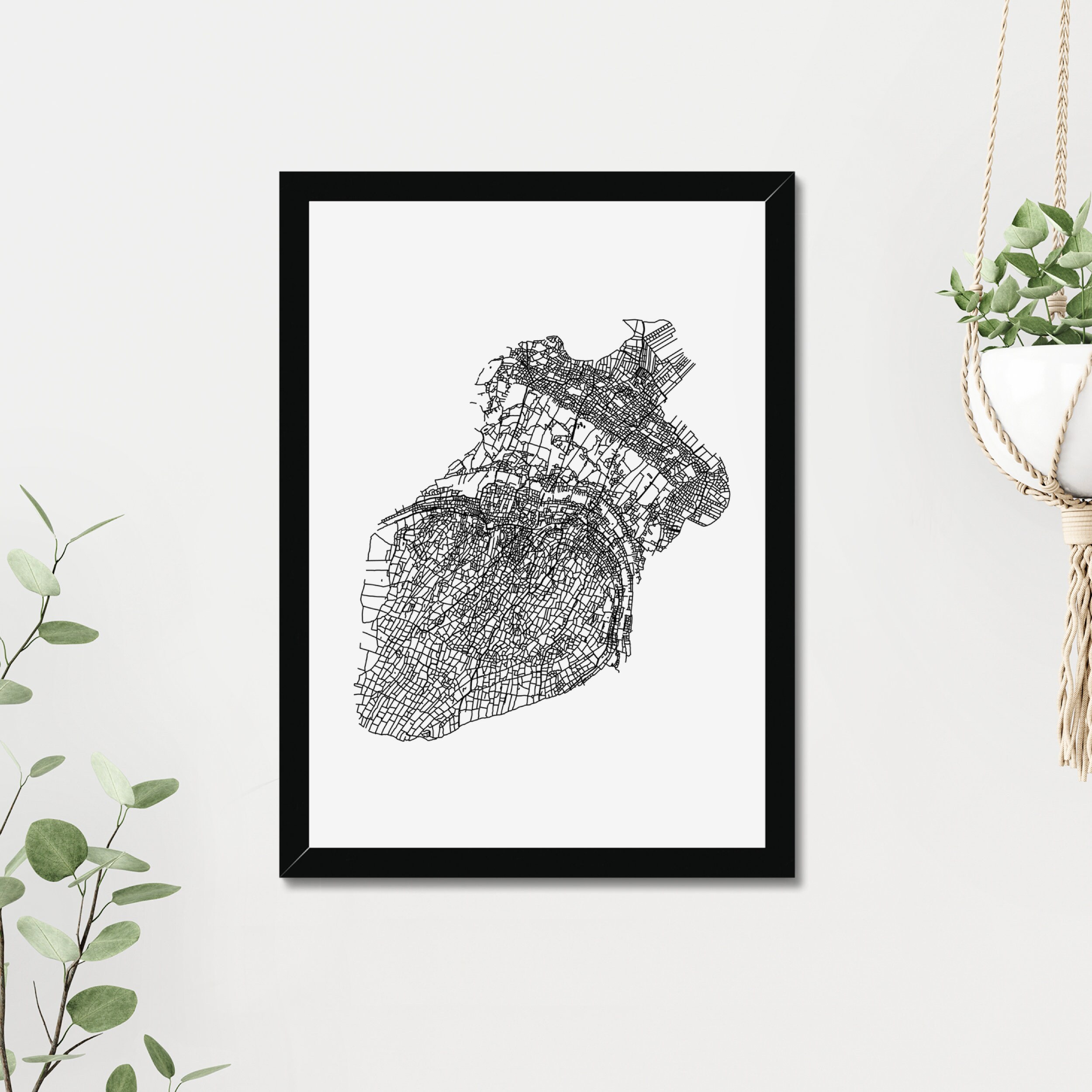 Inis Meain (inishmaan) Dry Walls Minimalist Map (instant Digital ...