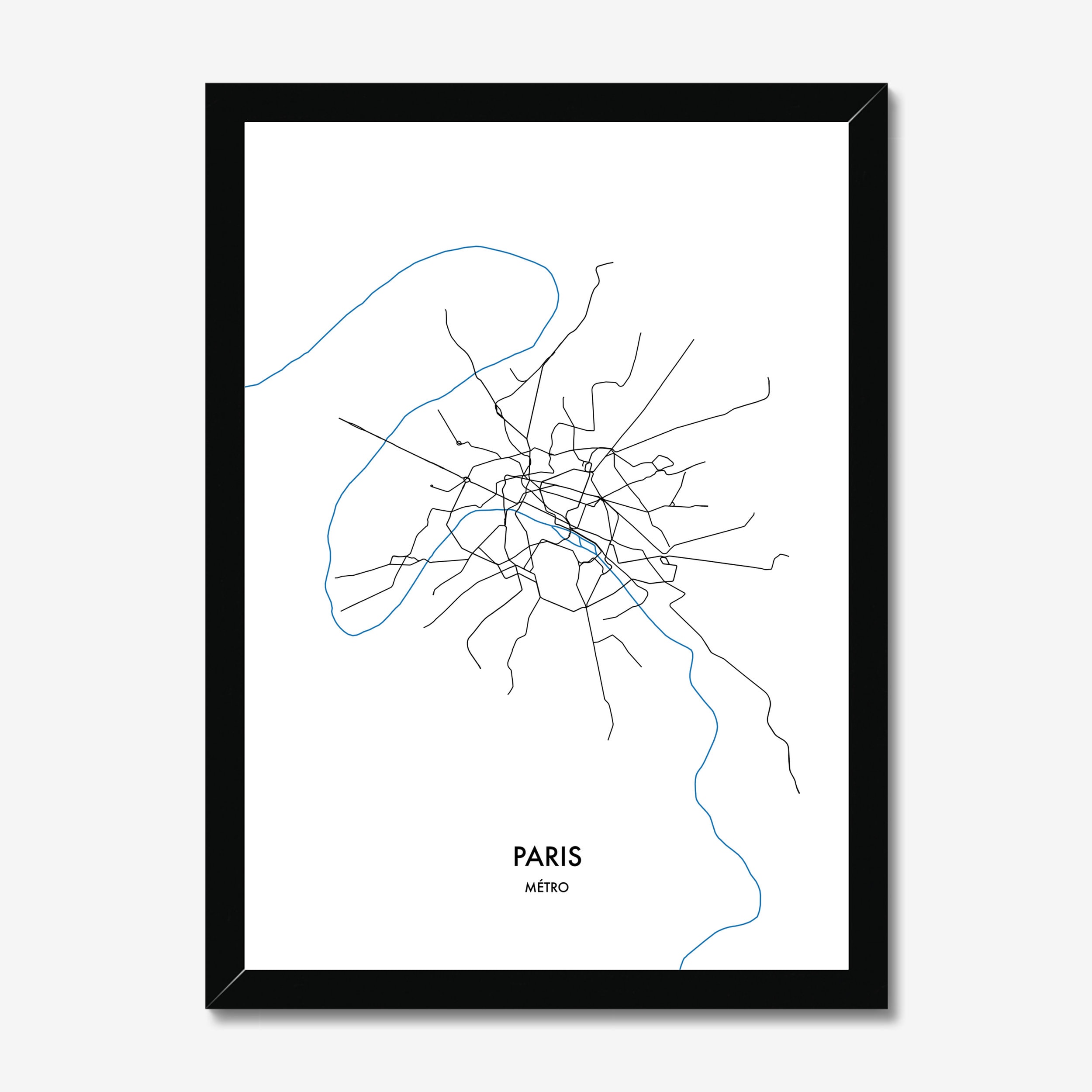 Paris Metro Underground Map Poster (instant Digital Poster Download) - Etsy