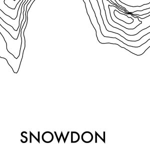 Snowdon Snowdonia Wales Map Poster (instant Digital Print Download) - Etsy