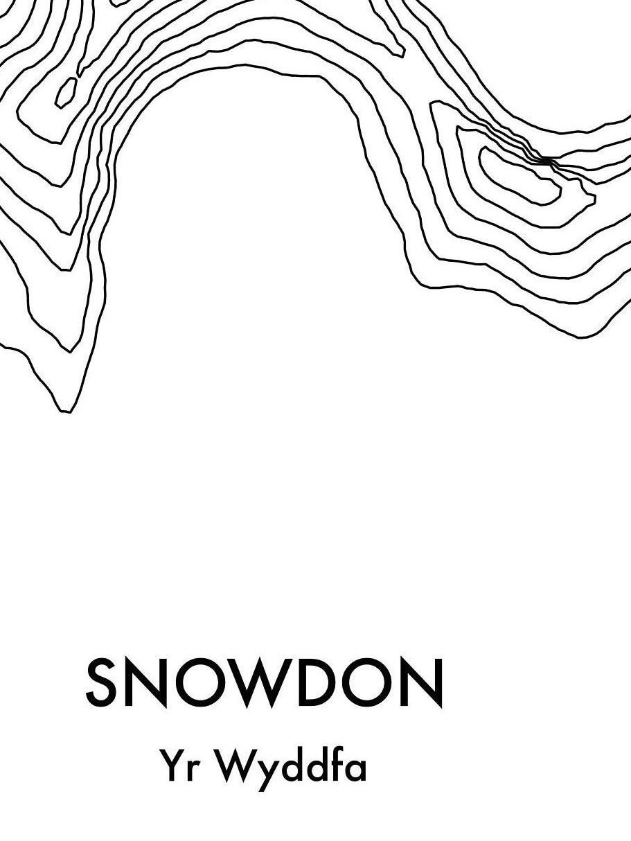 Snowdon Snowdonia Wales Map Poster (instant Digital Print Download) - Etsy