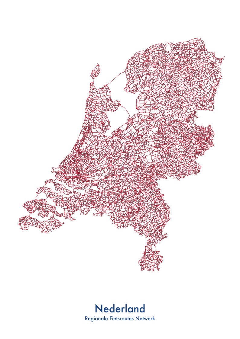 Netherlands Regional Cycle Network (nederland Regionale Fietsnetwerk ...