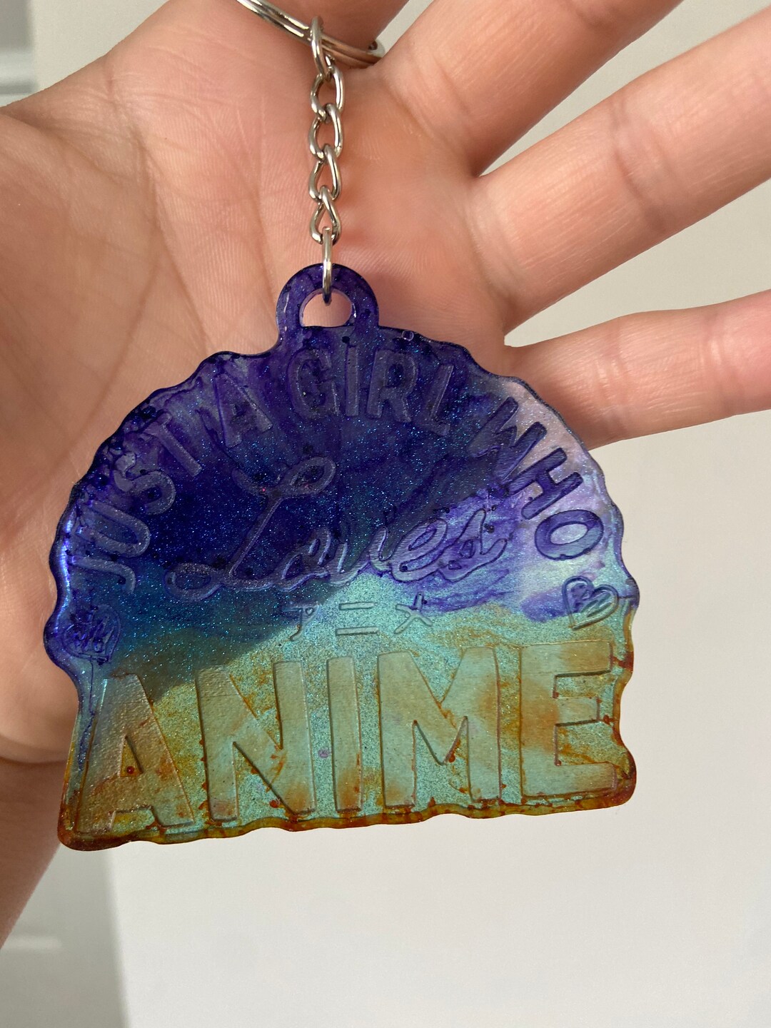 Anime Girl Keychain - Etsy