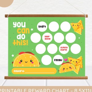 Tacos Reward Chart, Chore Chart, Behavior Chart, Yummy Tacos, Nachos ...