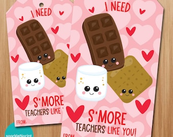 Printable We Need SMORE Teachers Like You Tags Teacher - Etsy